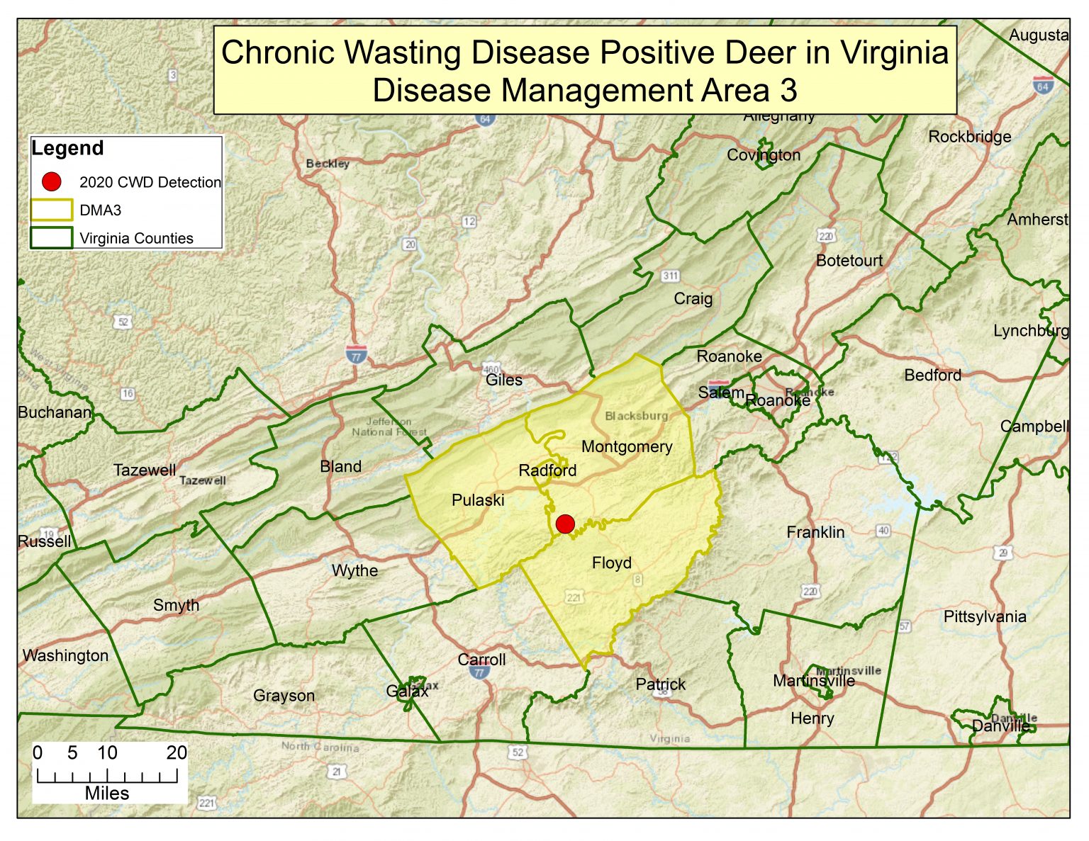 Tracking Chronic Wasting Disease in Virginia | Virginia DWR