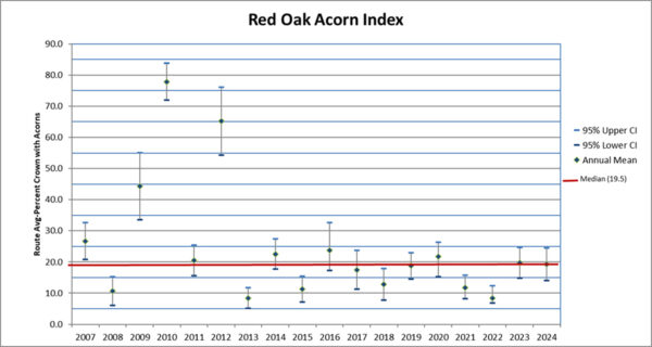 2024 Acorn Report: Variable with Pockets of Excellent | Virginia DWR