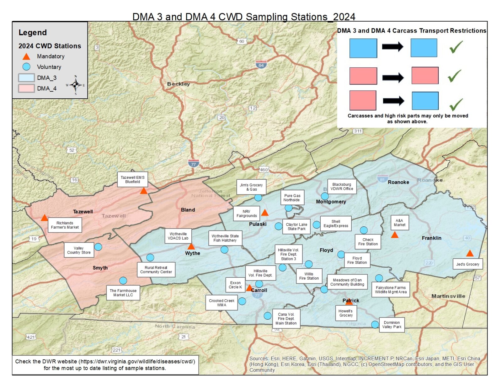 Transporting Carcasses Into, Within, and Out of DMA3 and DMA4 ...